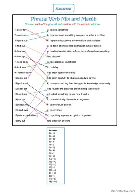 Phrasal Verbs About Science 2 Français Fle Fiches Pedagogiques Pdf And Doc
