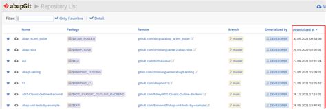 Repo List Sort By Date Time Fields Doesn T Work Issue AbapGit AbapGit GitHub