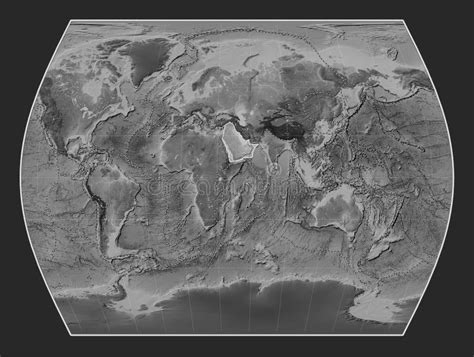 Arabian Tectonic Plate Grayscale Times Boundaries Stock Illustration Illustration Of Vector