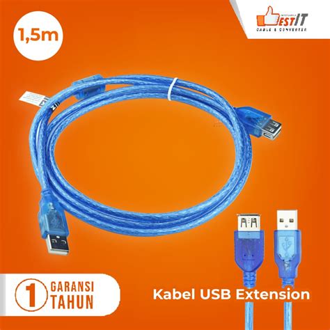 Jual Kabel USB Extension V2 0 Panjang 1 5 Meter 3 Meter 5 Meter 10 Meter Shopee Indonesia