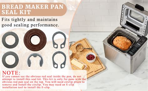 6pcs Heavy Duty Pan Seal Kit Fit For Cuisinart Bread Maker Model Cbk 100 Cbk 100ss