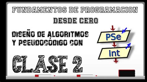 Creando Pseudocódigo Y Algoritmos Desde Cero Con Pseint Youtube