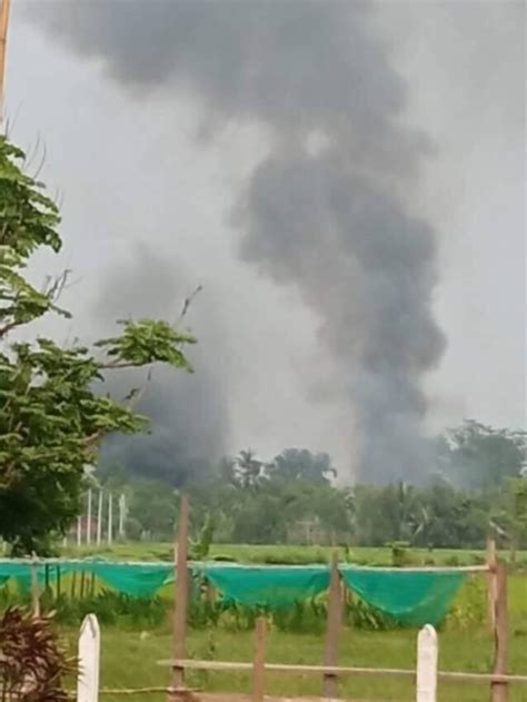 မတ္တရာ၊ ငါးလုံးပြွန်ရွာကို စစ်တပ် မီးရှို့မှု နေအိမ် ၁၁ လုံးပြာကျပြီး ပ