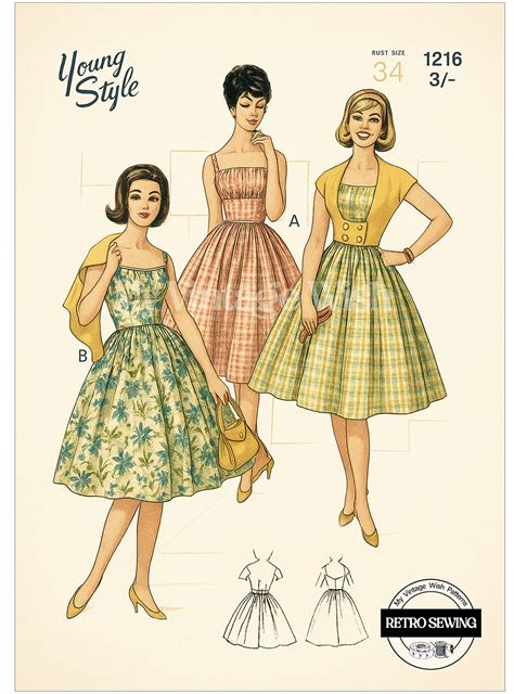 1950s Summer Dress Pattern
