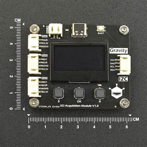 Gravity Sci Daq Module With Screen I2c The Pi Hut