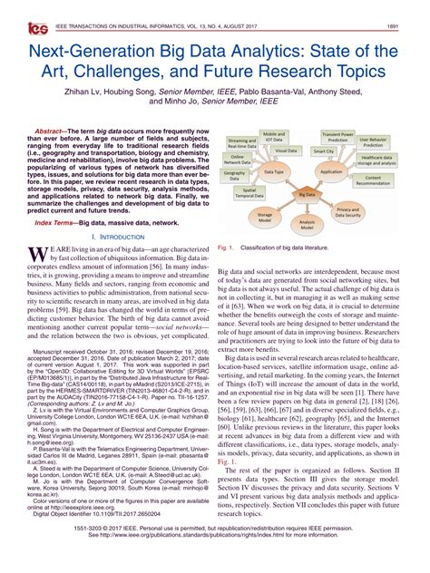 Pdf Next Generation Big Data Analytics State Of The Art Challenges