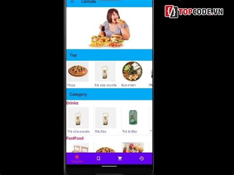 Full source code App mobile đặt đồ ăn Java Android SQLite FireBase PayPal