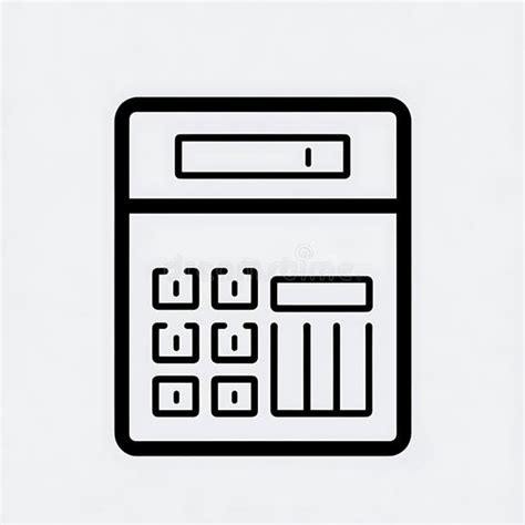 Sleek Digital Calculator Icon With A Simple Modern Design And A Zero