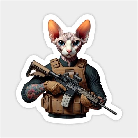 Tactical Cat Cat Magnet Teepublic