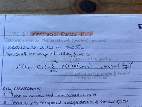 Topic 2 Intertemporal Choices Flashcards Quizlet