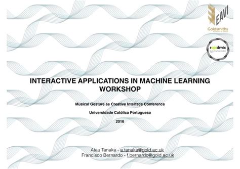 Interactive Applications In Machine Learning Ppt