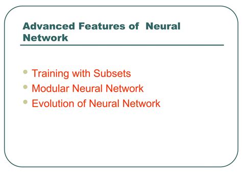 neural networks single layer feed forward ppt