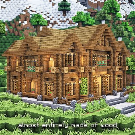 Two Story House Minecraft Minecraft Ultimate Survival House Tutorial