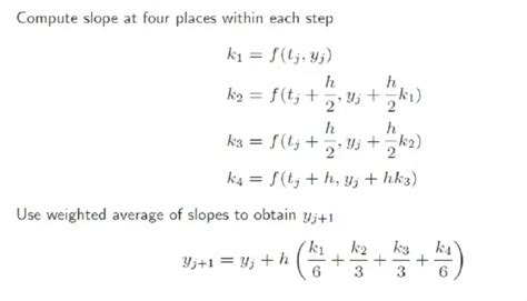 How Do I Implement 4th Order Runge Kutta Method In Ampl Support