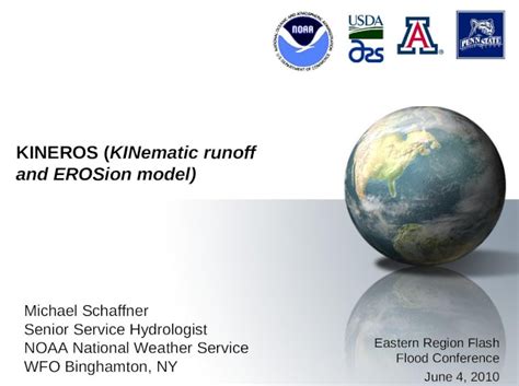 Ppt Kineros Kinematic Runoff And Erosion Model Michael Schaffner