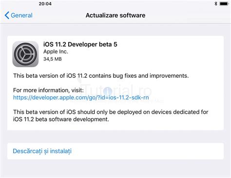 Ios 11 2 Beta 5 A Fost Lansat Pentru Iphone Ipad și Ipod Touch Itutorial Ro