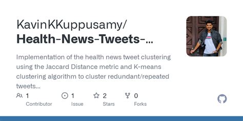 Github Kavinkkuppusamyhealth News Tweets Clustering Using K Means