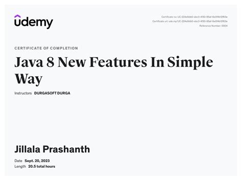 Jillala Prashanth On Linkedin Udemy Course Completion Certificate