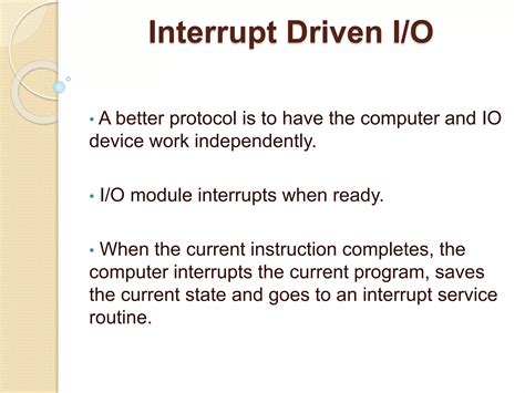 Input Output Computer Architecture Pptx