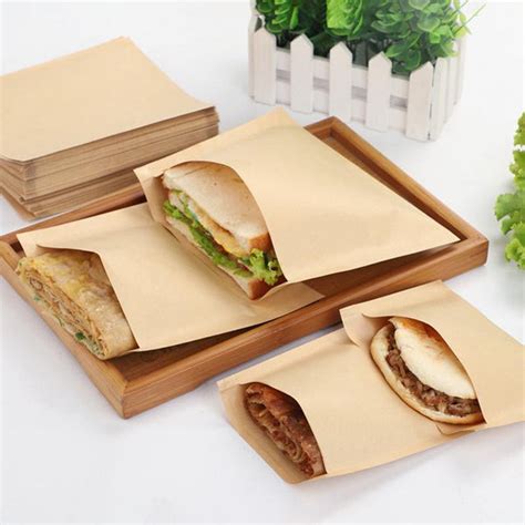 ถุงกระดาษน้ำตาล อเนกประสงค์ แบบพับข้าง รุ่นไม่เคลือบด้านใน แพ็ค 100 ใบ