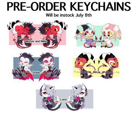 Helluva Boss Keychains Cute Chibi Moxxie Millie Blitz Fizzarolli Luna Stolas Etsy UK Helluva Boss Keychains Cute Chibi Moxxie Millie Blitz Fizzarolli Luna Stolas Etsy UK