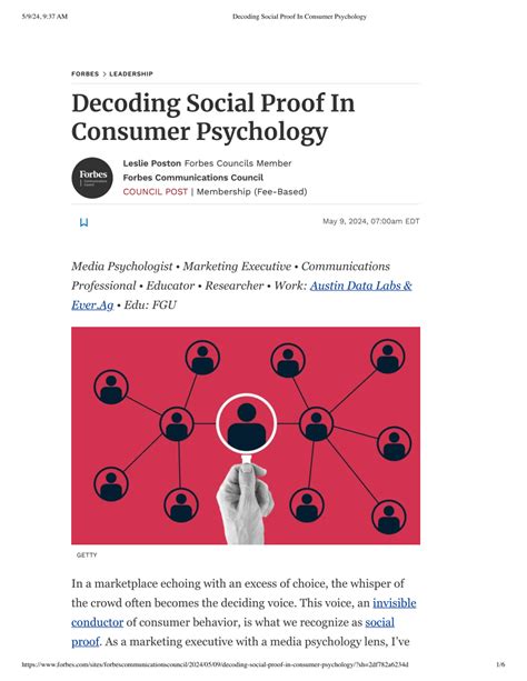 Pdf Decoding Social Proof In Consumer Psychology
