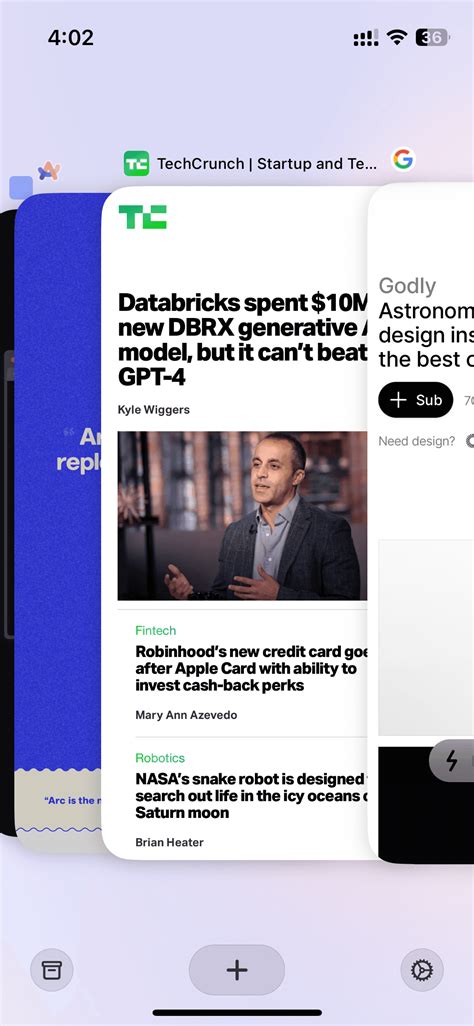 Arc Search IOS UI Design Free Mobbin Alternative
