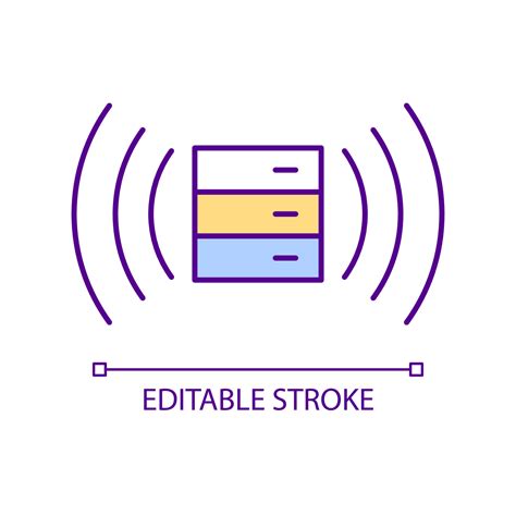 Virtual Dataset Storage Rgb Color Icon Digital Information Keeping