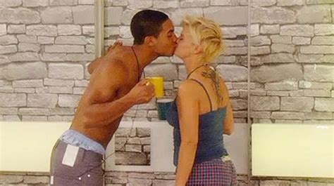 Celebrity Big Brother Kerry Katona And Lucien Laviscount Kiss Mirror