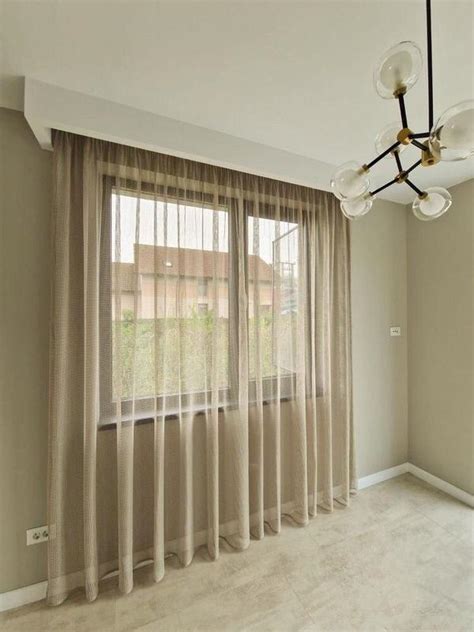 Готовий тюль з висотою 3 1м бежева грек сітка ширина 4м прозорий з