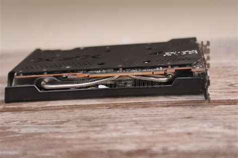Graphics Card Cooling System Showing Heat Pipes And Circuit Board Editorial Photo Illustration