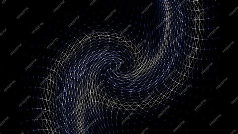 Premium Photo Waving Abstract Volume Texture In Endless Motion On Black Background Seamless