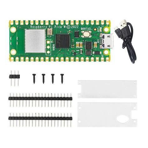 RQ For Raspberry Pi Pico W Development Board RP Dual Core Wireless Motherboard With Acrylic