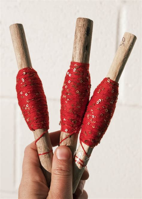 Sequin Thread 50m Spool Poppy Maiwa