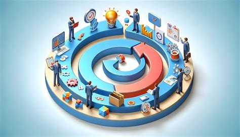 Premium Photo 3d Flat Icon As Feedback Loop Showcasing The Cycle Of Continuous Improvement In