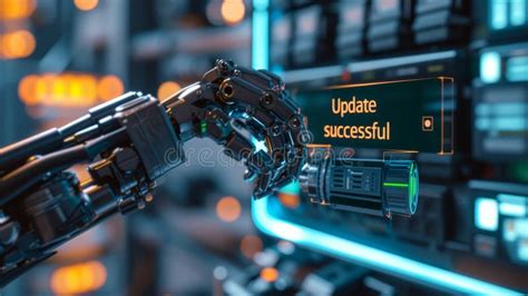 Advanced Robotic Arm Updating System In High Tech Lab Stock Photo Image Of Precision