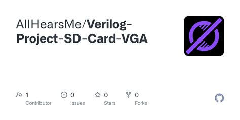 Github Allhearsme Verilog Project Sd Card Vga