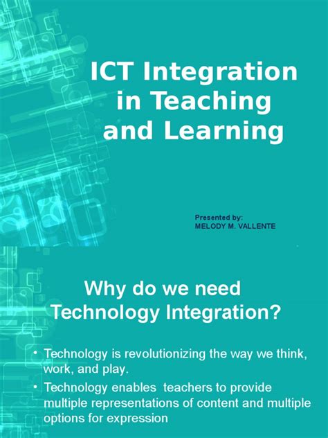 Ict Integration In Teaching And Learning Educational Technology Pedagogy