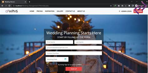 GitHub BettShawn Wedding Event Planner Wedding Planner Management System Is A Fully