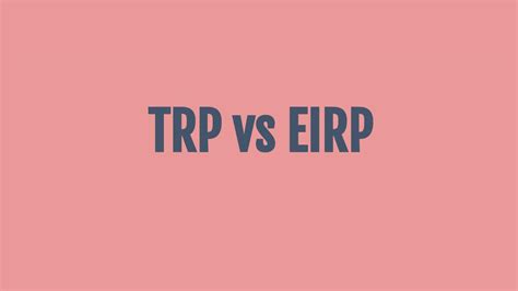 trp vs eirp