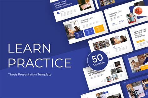 学习实践论文powerpoint幻灯片模板 Learn Practice Thesis Powerpoint Template 51ppt模板 国外幻灯片 Keynote模板 免费ppt模板下载