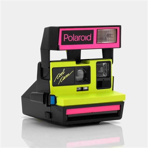 Polaroid 600 Cool Cam Neon Pink And Yellow Instant Film Camera B Grade
