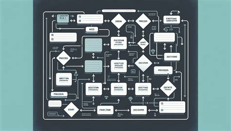 Modello Di Diagramma Di Flusso Dellalgoritmo Visualizza Processi Complessi