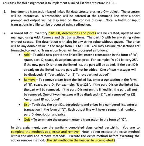 Solved Your Task For This Assignment Is To Implement A