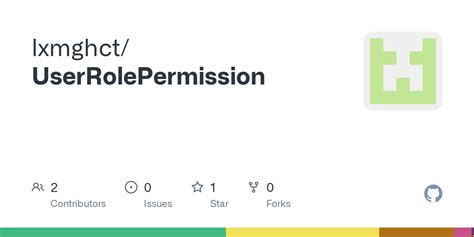 Github Lxmghctuserrolepermission