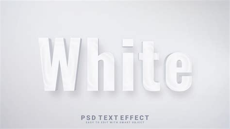 Premium Psd White Text Effect