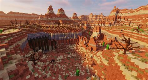 Minecraft Badlands Biome Formerly Mesa Minecraft Wiki