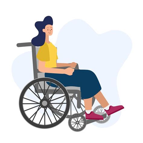 Ilustración Vectorial De Personas Con Discapacidad En Un Estilo De