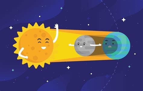 Cartoon Solar Eclipse Concept Vector Art At Vecteezy