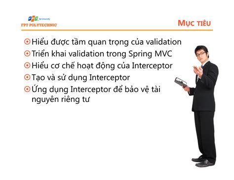 Bài giảng Lập trình Java Bài Validation Interceptor Trường Đại học FPT